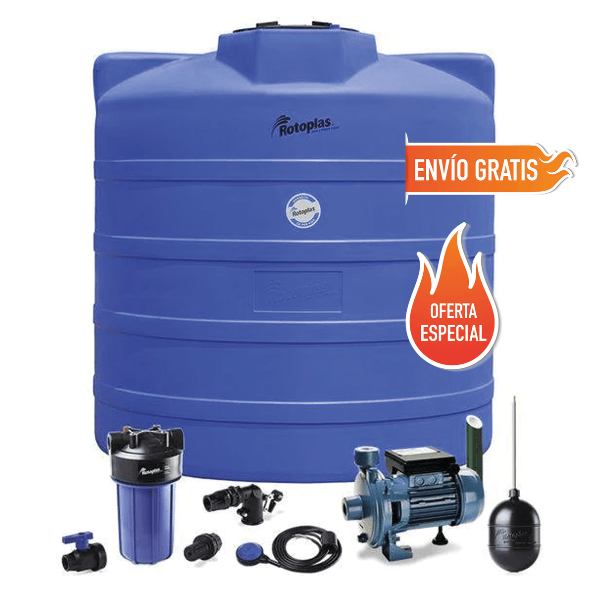 Cisterna Rotoplas 10000L / Con Equipo